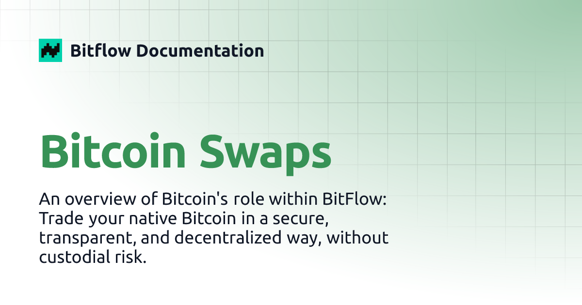 Bitcoin Swaps | Bitflow Documentation
