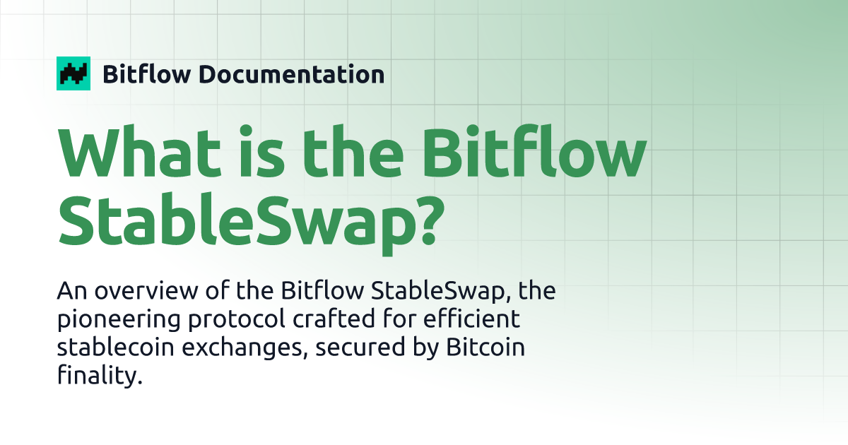 What is the Bitflow StableSwap? | Bitflow Documentation